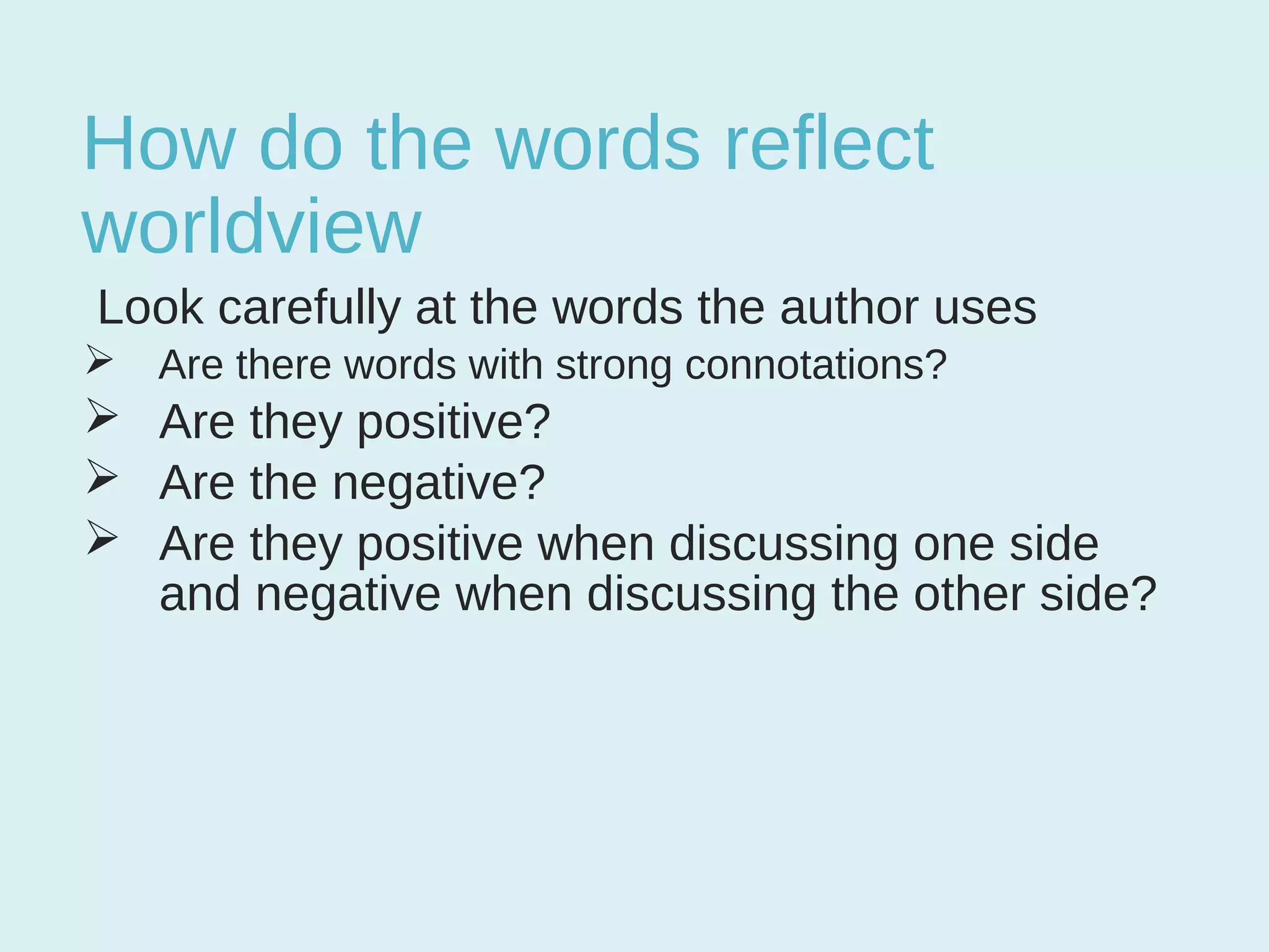 Worldview lab analysis | PPT