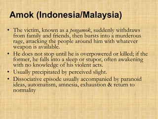 World View of Disorders and Culture Bound Syndromes | PPT | Sexual ...