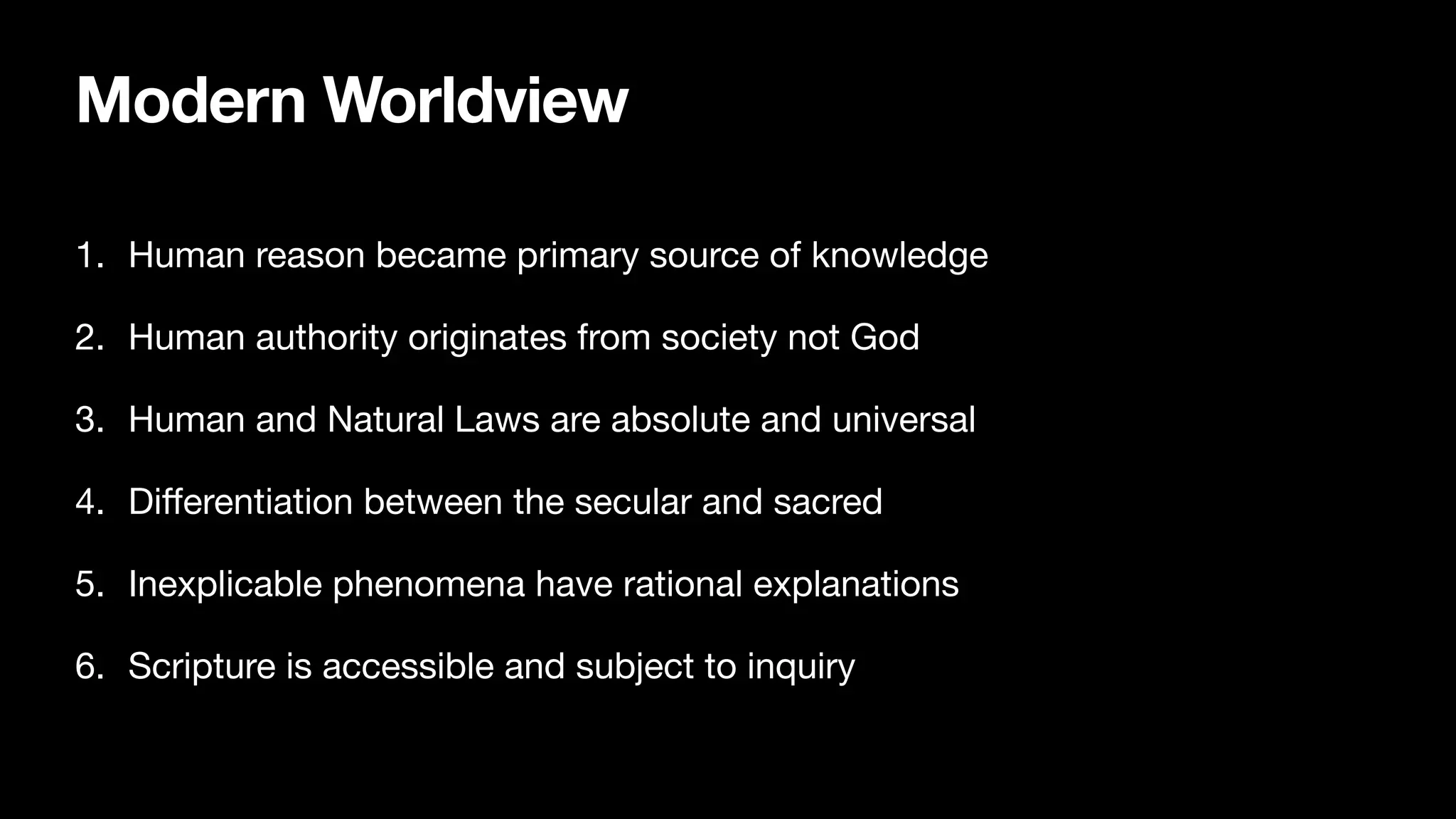 Worldviews premodern, modern, postmodern, social critical | PPT
