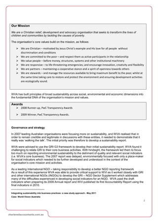 World vision RSC StudyCase | PDF | Non-Profit Organizations | Industries