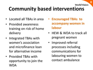 World vision respectful maternity care icm africa july 2013 | PPT