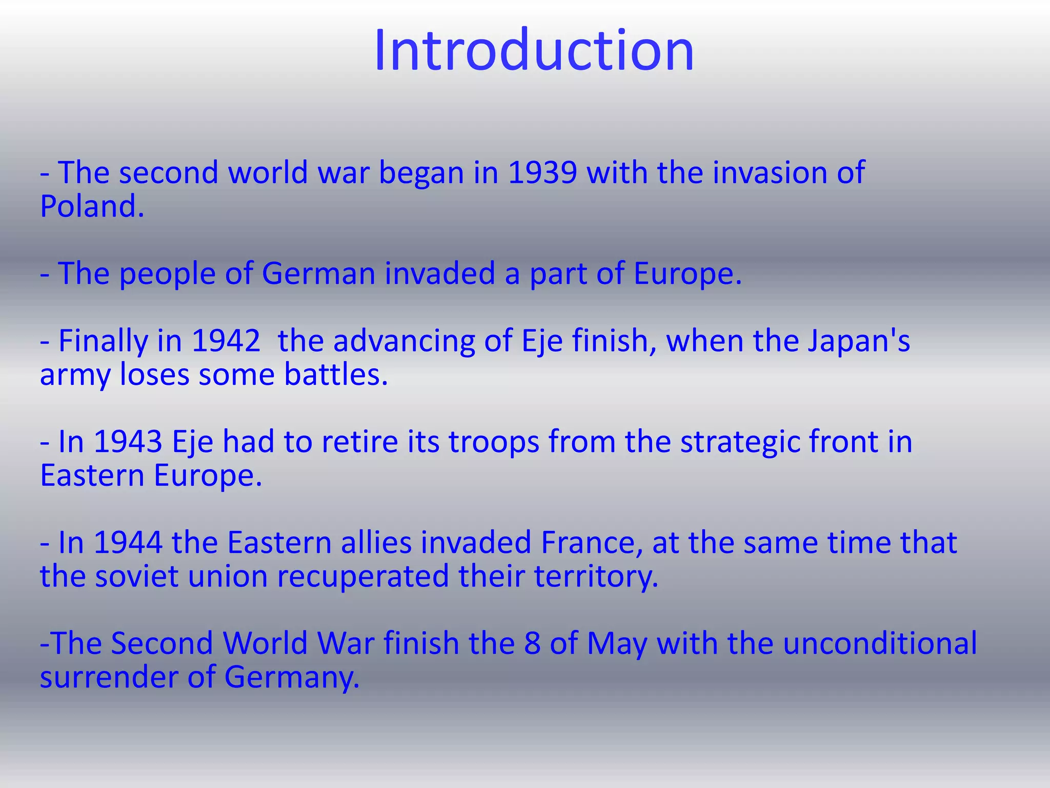 Second world war | PPTX