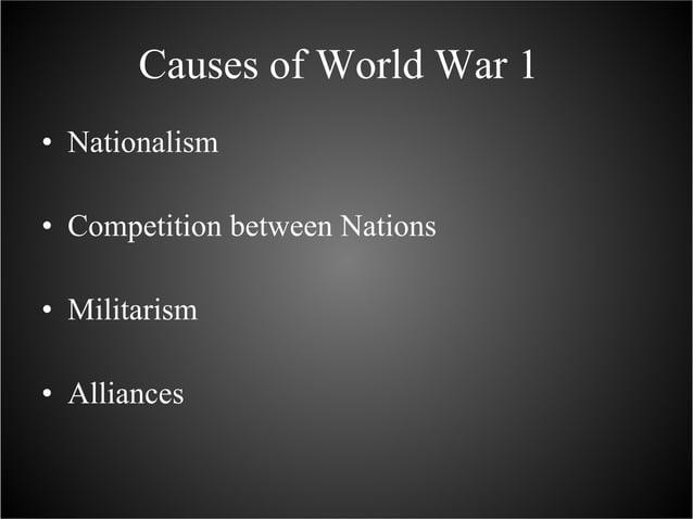 World War 1 | PPT | Death, Injury, or Military Conflict | Sensitive Topics