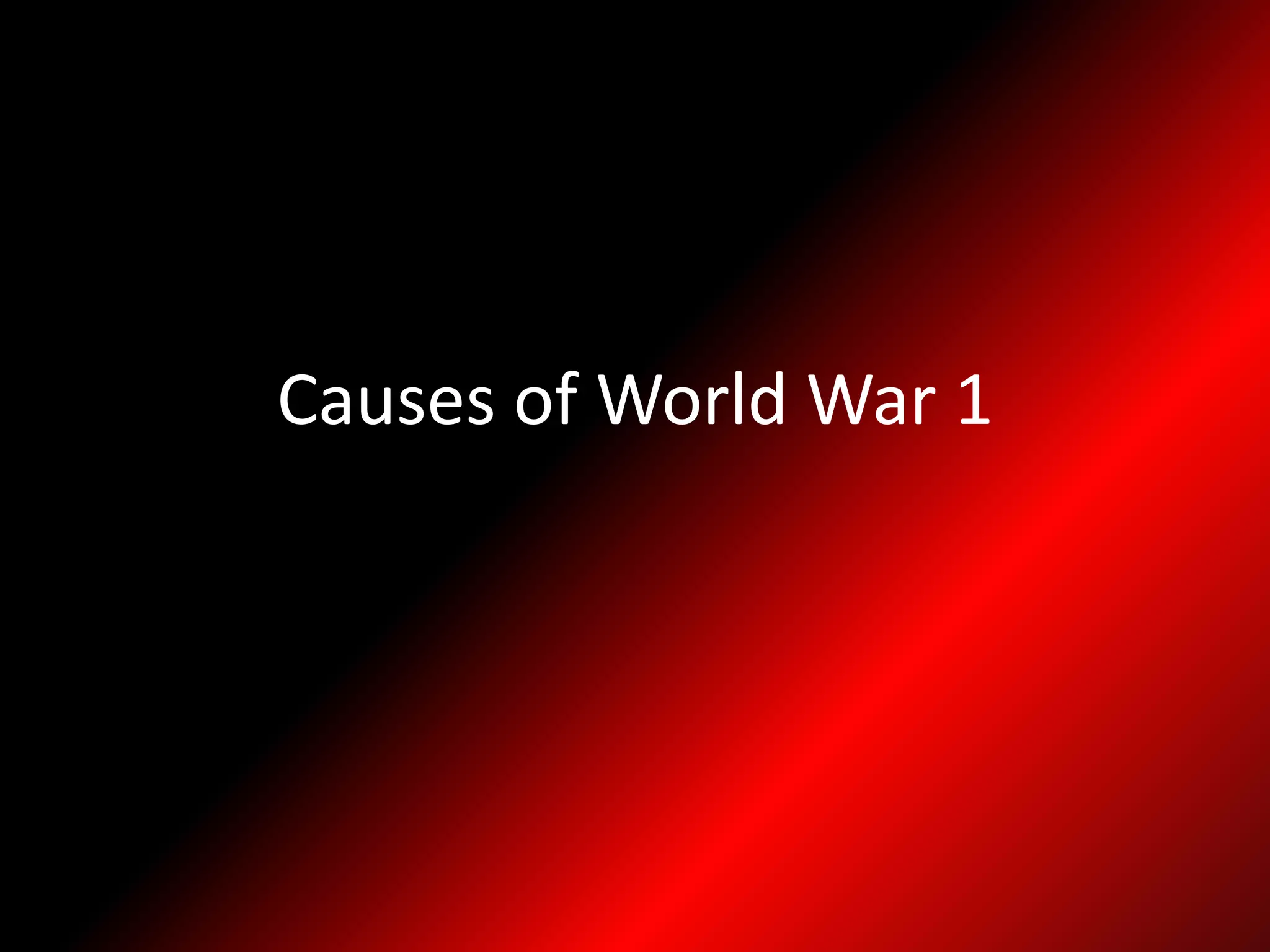 World war 1 | PPT