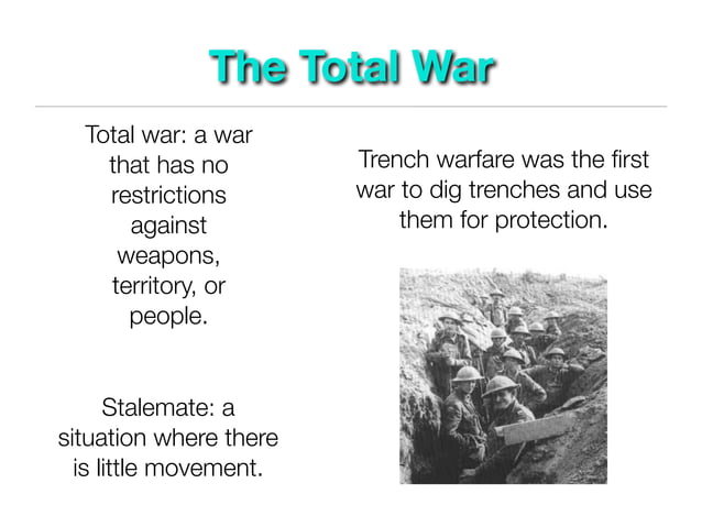 World War 1 Vocab | KEY