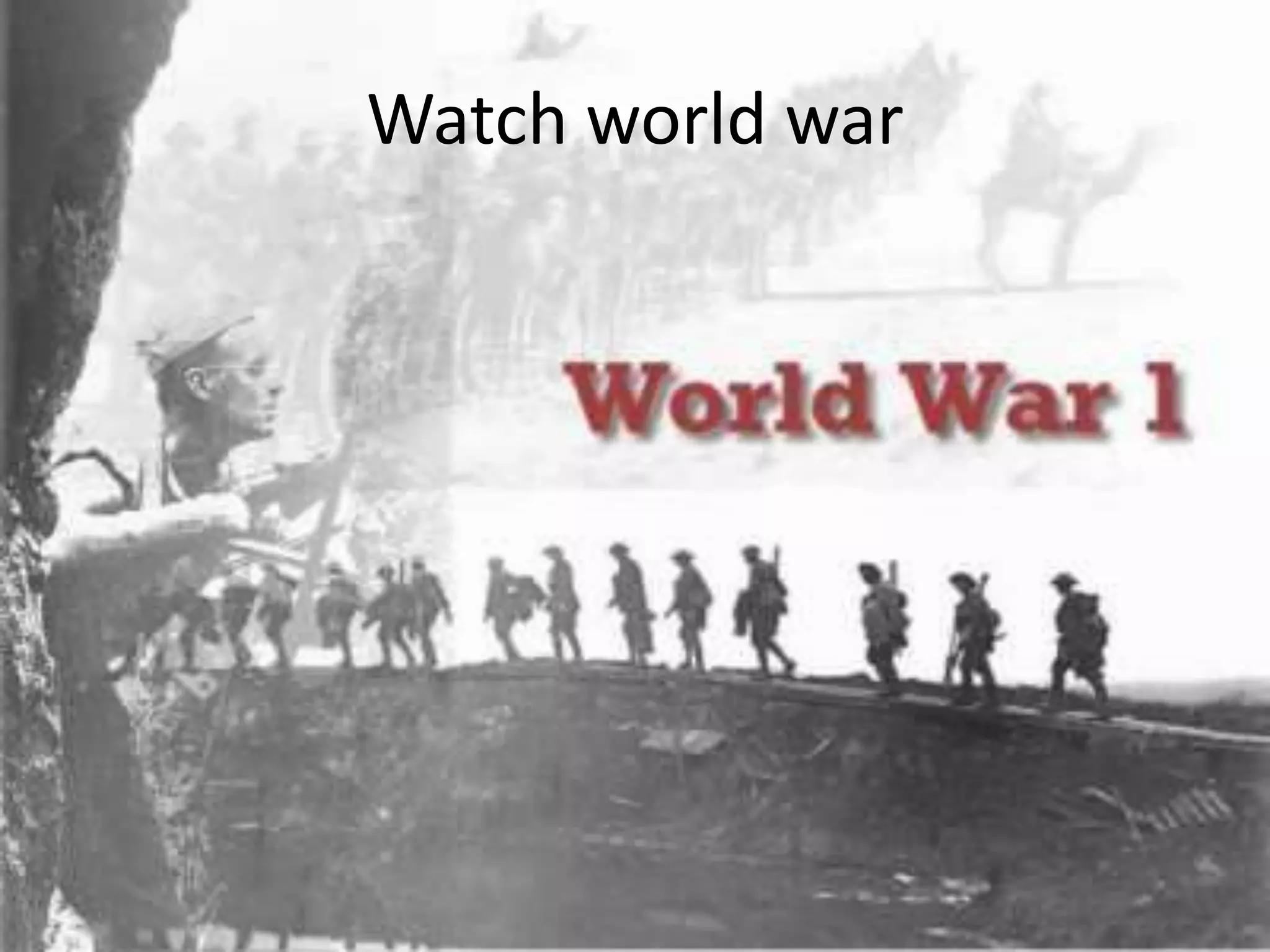 World war 1 | PPTX