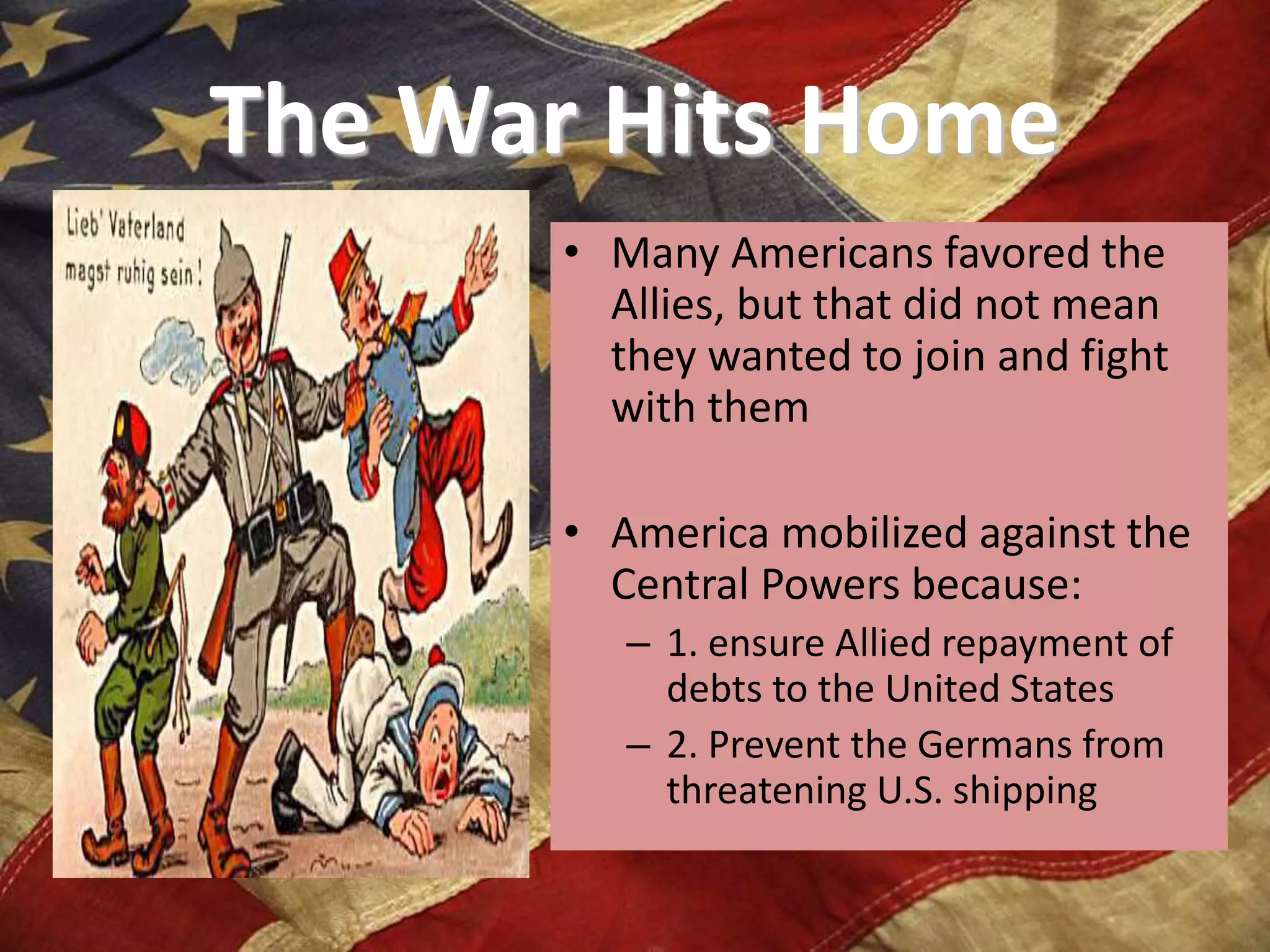 World War 1 PowerPoint (US Perspective) | PPT