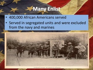 World War 1 PowerPoint (US Perspective) | PPT