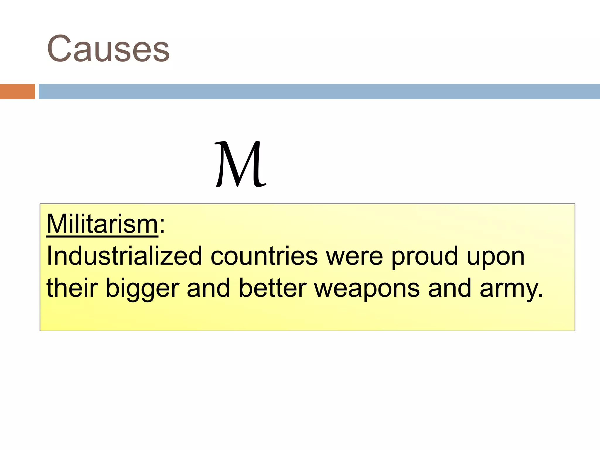 World war 1 for grade 7, 8 and 9 | PPTX