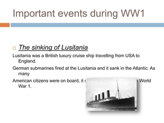 World war 1 for grade 7, 8 and 9 | PPTX