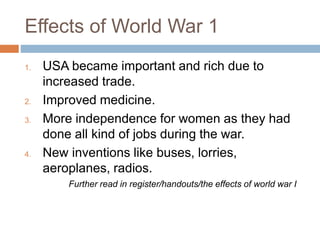 World war 1 for grade 7, 8 and 9 | PPTX