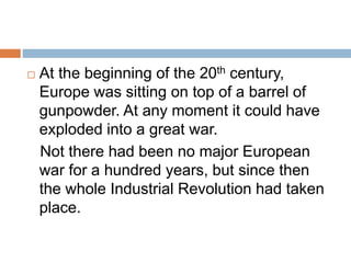 World war 1 for grade 7, 8 and 9 | PPTX