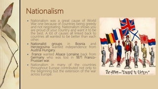 World war 1 | causes of world war | PPT