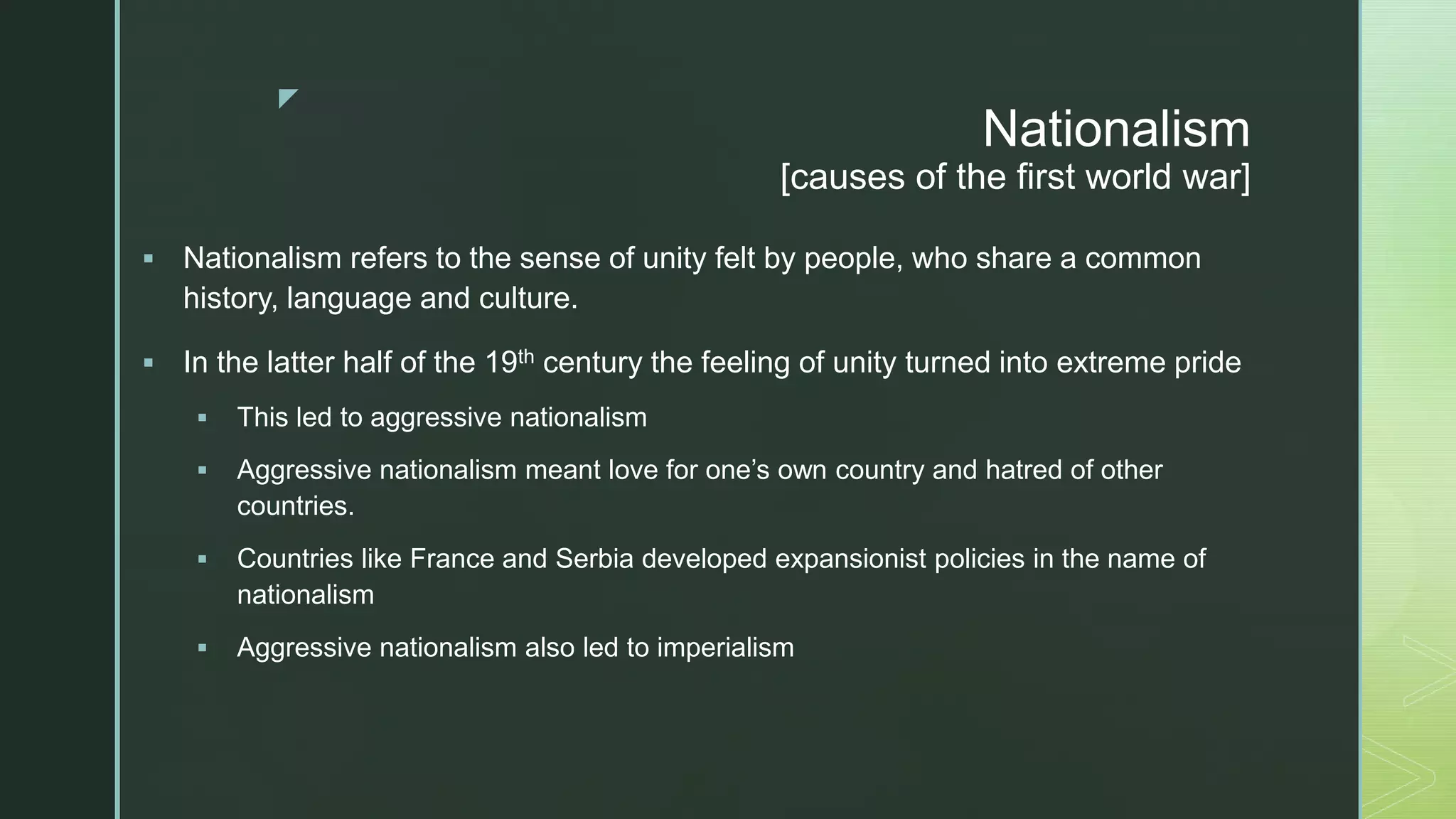 The First World War | PPTX