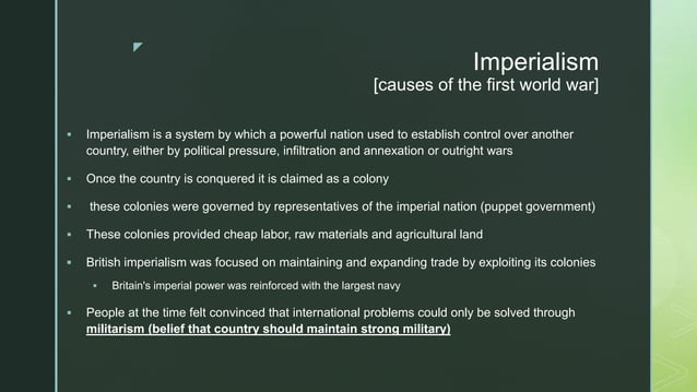 The First World War | PPTX