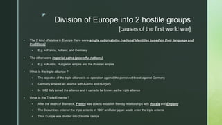 The First World War | PPTX