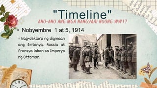 Unang Digmaang Pandaigdig at Mga dahilan | PPTX
