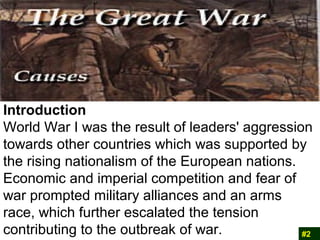 World war 1 - An Overview | PPT