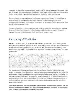 A detailed analysis on World War I & II | DOC