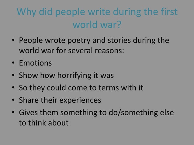 World war 1 and post war english | PPTX | Death, Injury, or Military ...