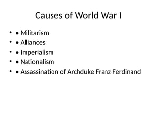 World_War_1_Class_9_Project for early exam.pptx