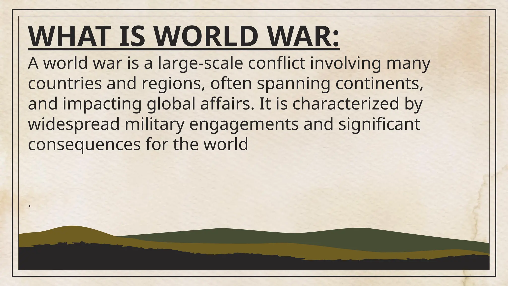 WORLD WAR 1 Causes and events and countries involved .pptx
