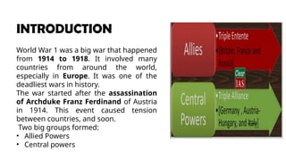 WORLD WAR 1 Presentation.pptx world war | PPTX
