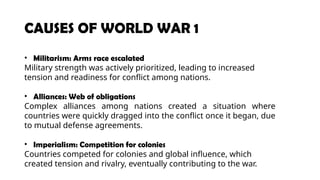 WORLD WAR 1 Presentation.pptx world war | PPTX