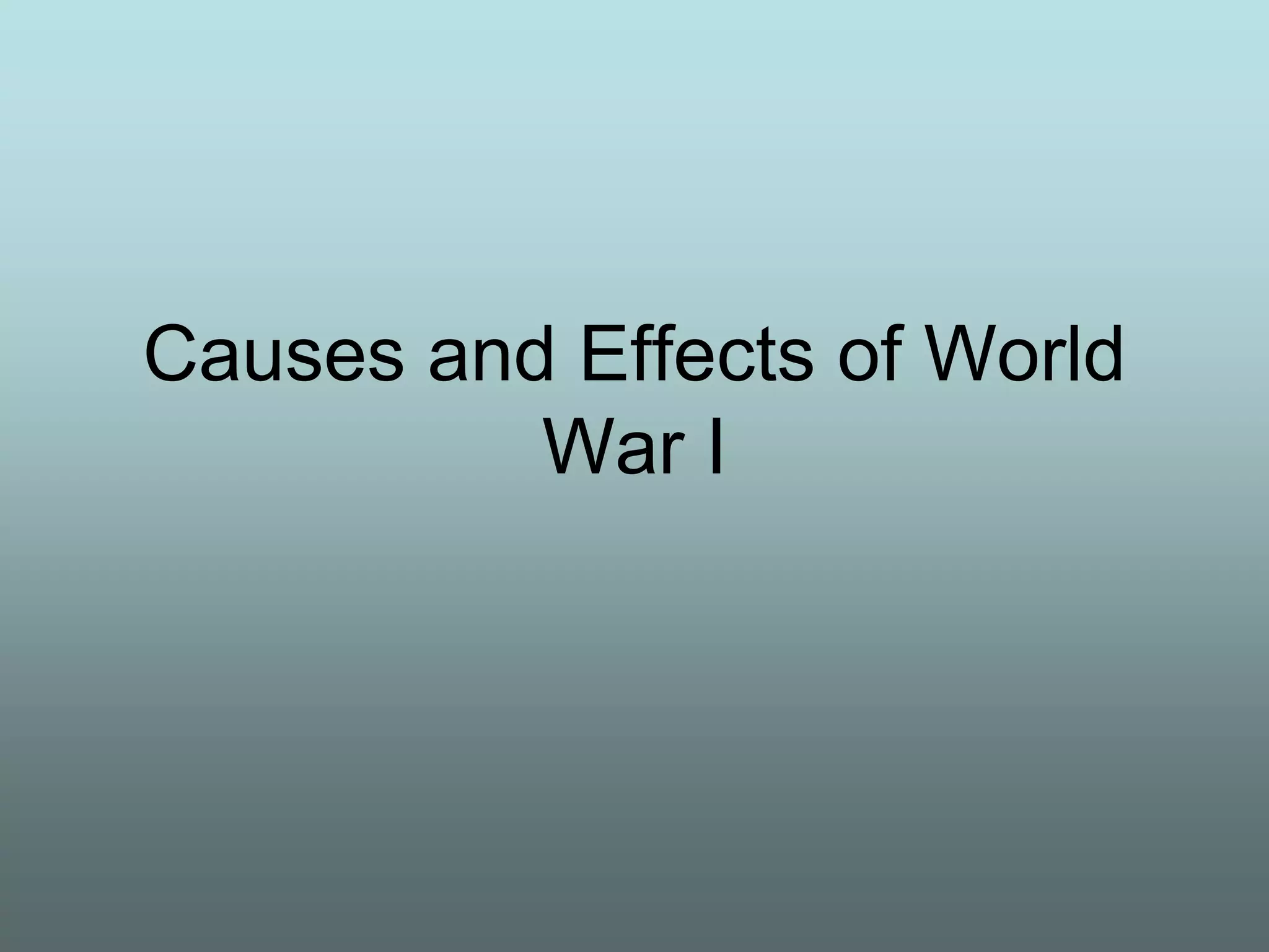 World War 1 | PPT
