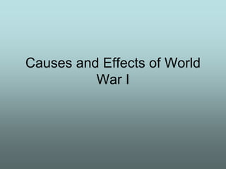 World War 1 | PPT