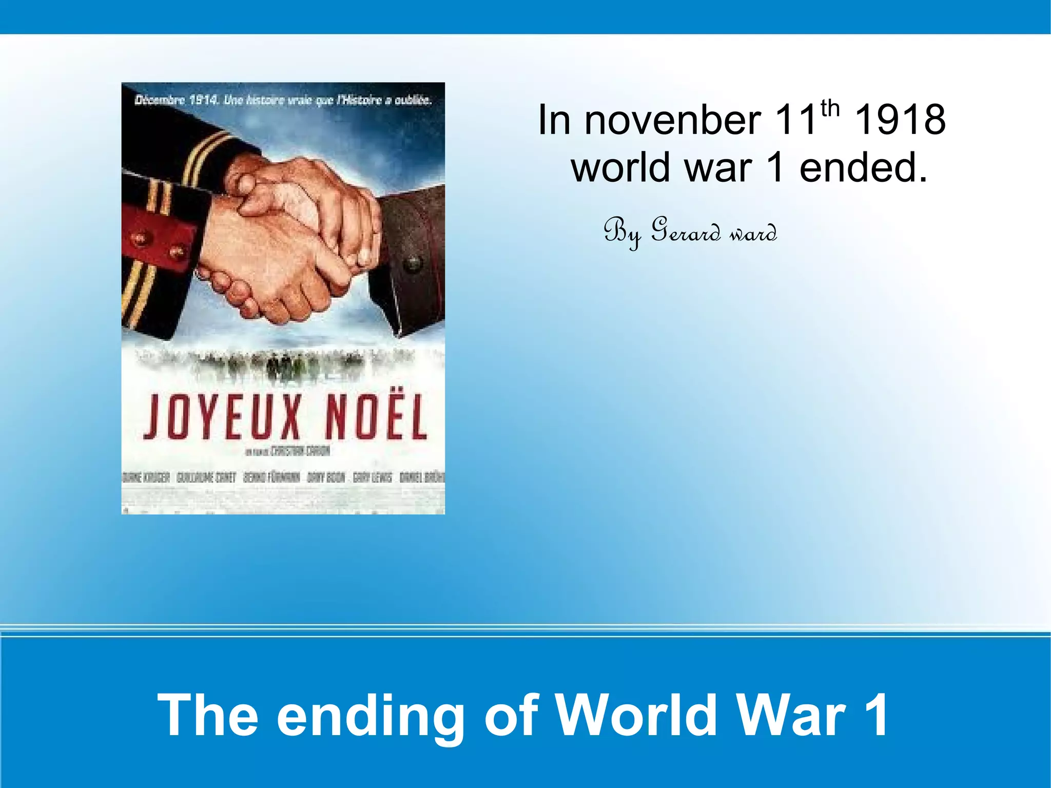 World war 1 slides gerard | PPT