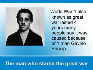 World war 1 slides gerard | PPT