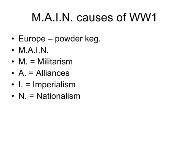 World war 1 test review | PPT