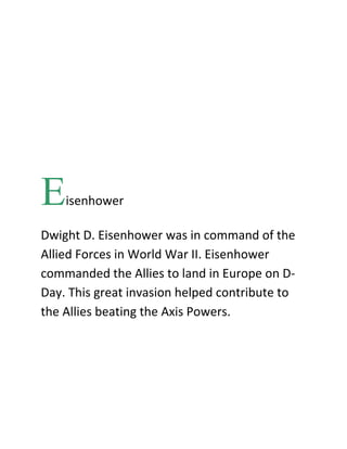 World war 2 ABC Book | DOCX