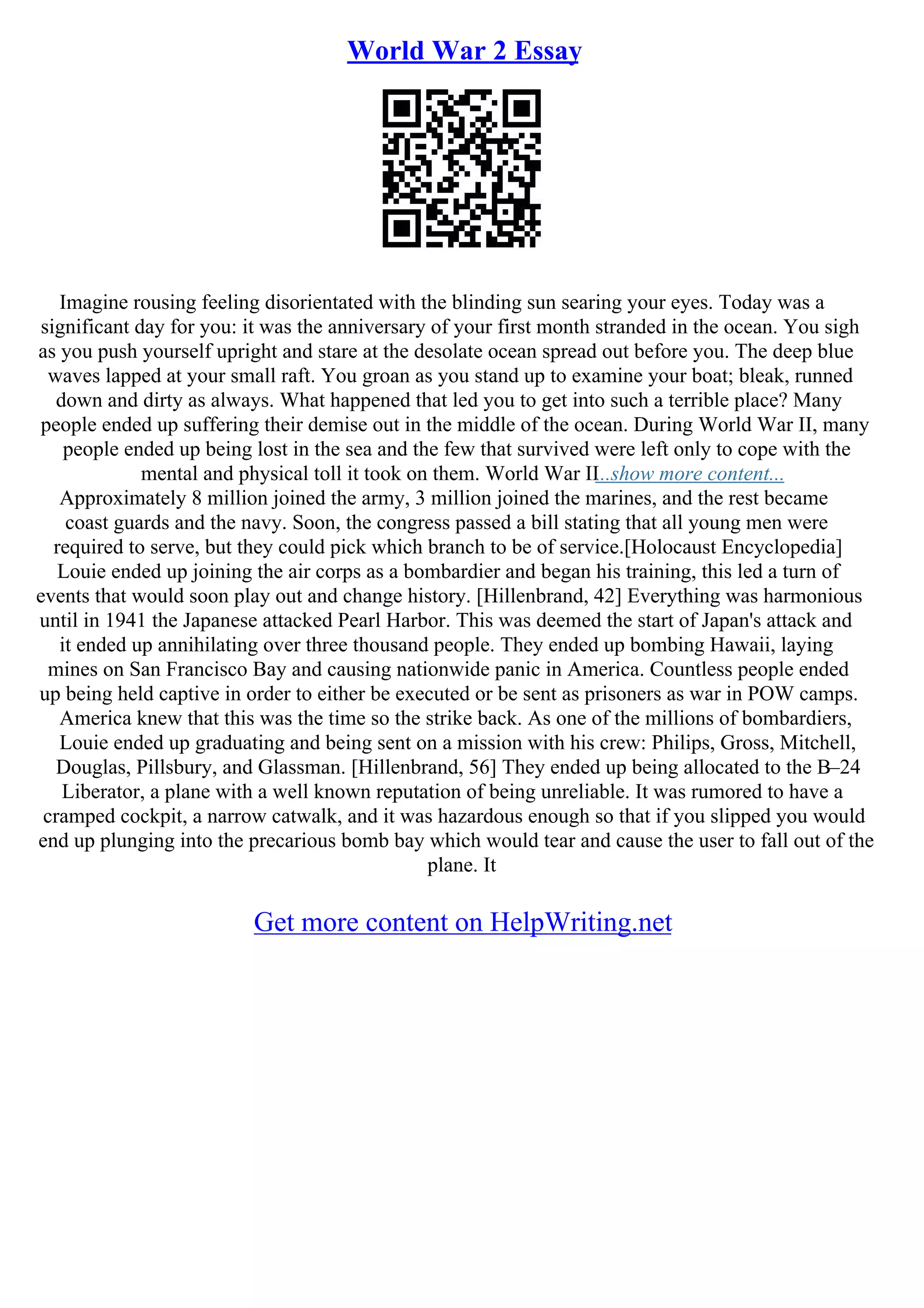 World War 2 Essay | PDF