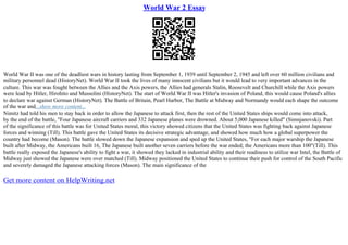 World War 2 Essay | PDF