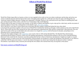 World War 2 Essay | PDF