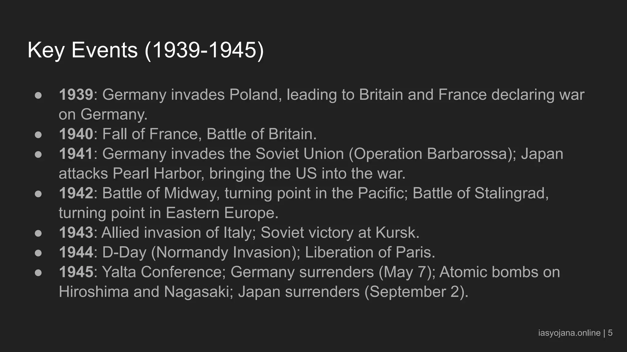 World War 2 PPT - Complete Details of Second World War | PPT