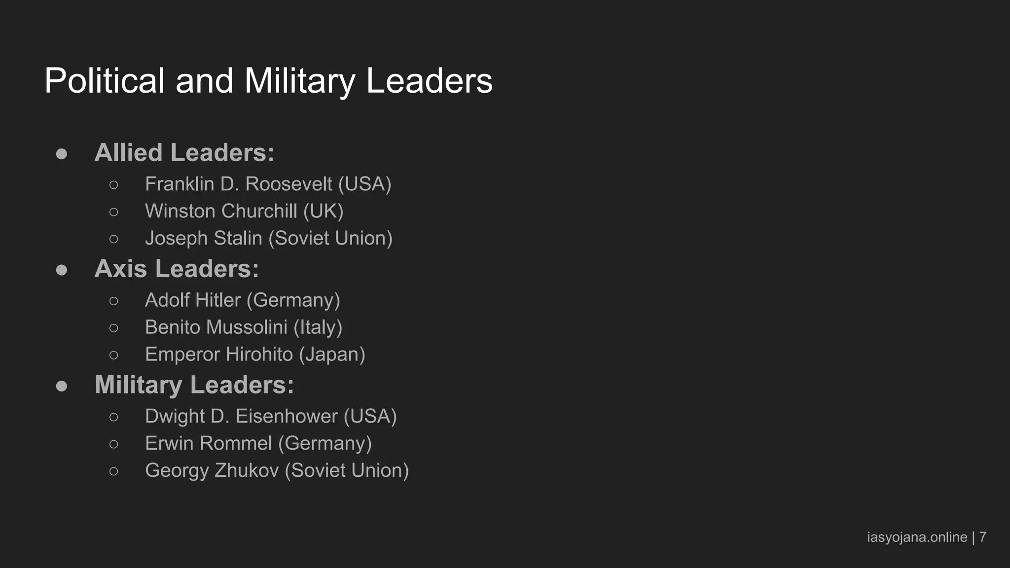 World War 2 PPT - Complete Details of Second World War | PPT