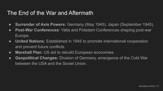 World War 2 PPT - Complete Details of Second World War | PPT