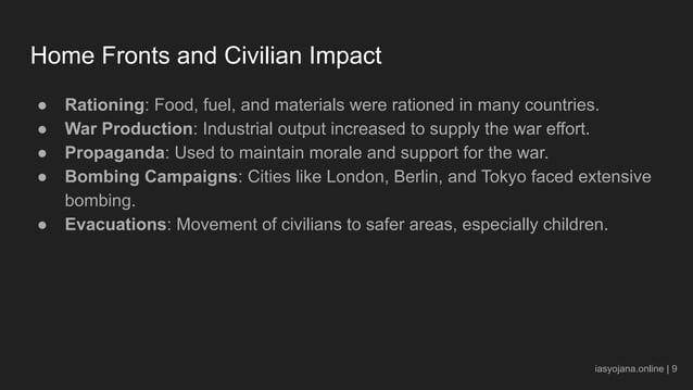 World War 2 PPT - Complete Details of Second World War | PPT