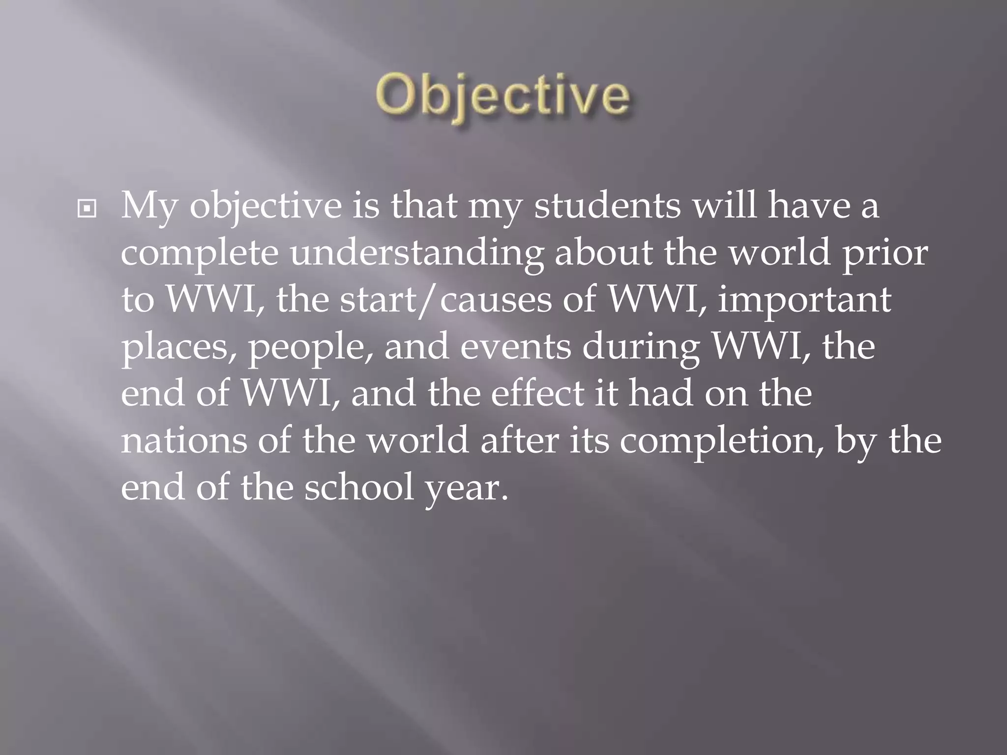 World war I | PPT