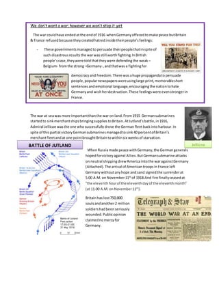 Written Project about World War I | DOCX