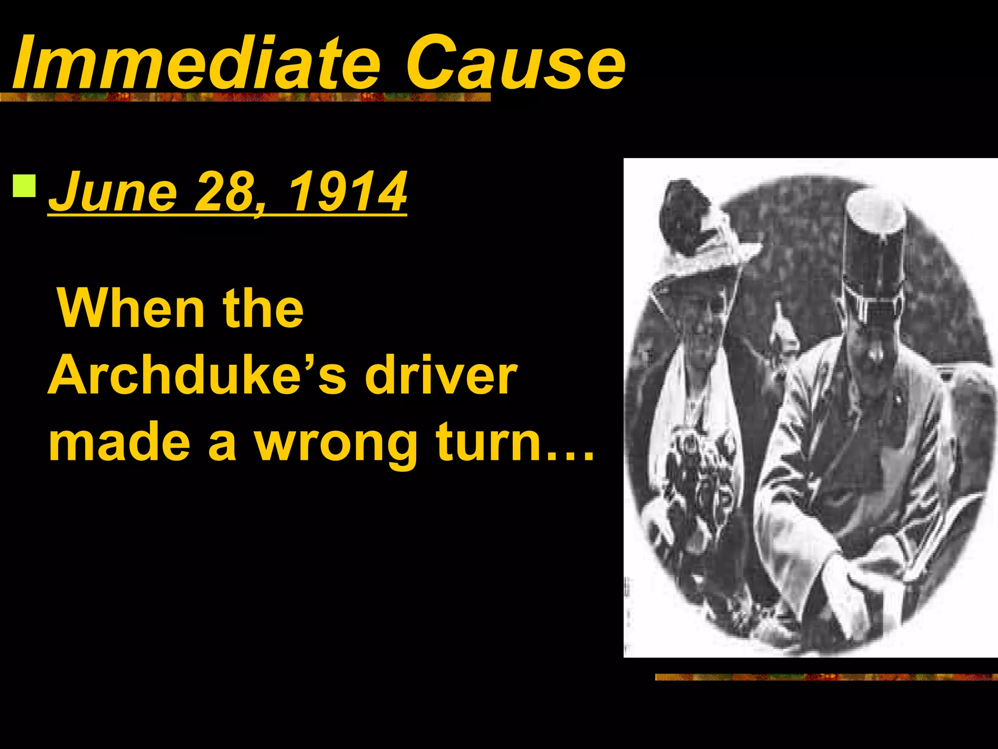 World War I Causes | PPT