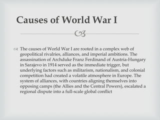 World War I A Turning Point in Modern History.pptx