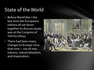 World war i background 2012 | PPTX