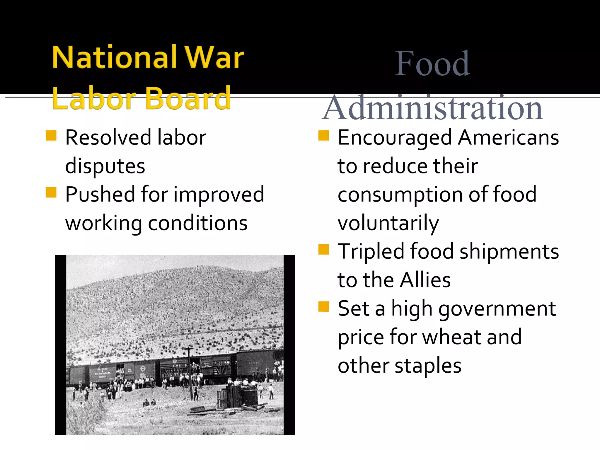World War I Home Front | PPT