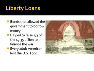 World War I Home Front | PPT