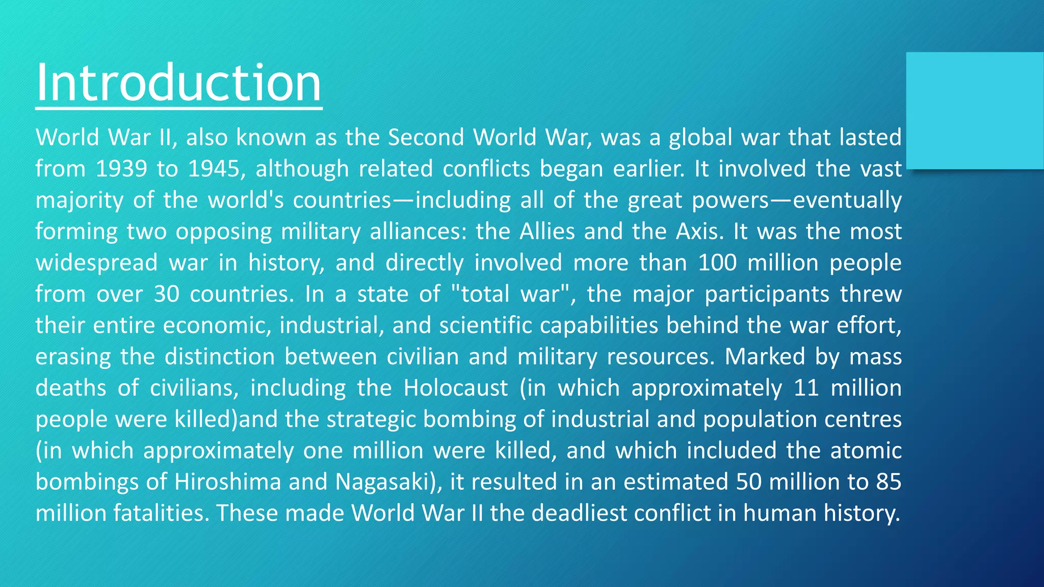 World war ii | PPT