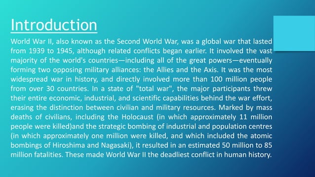 World war ii | PPT